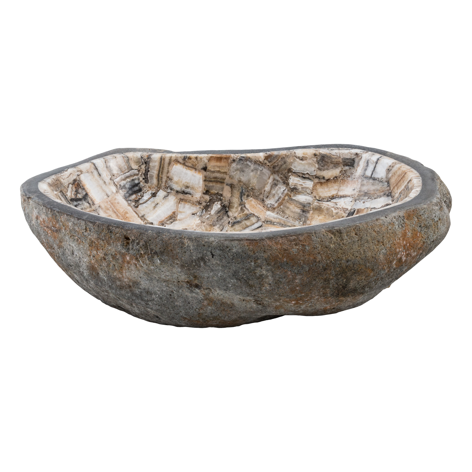 Riverstone sink with onyx mosaic GL390 – Gemlook